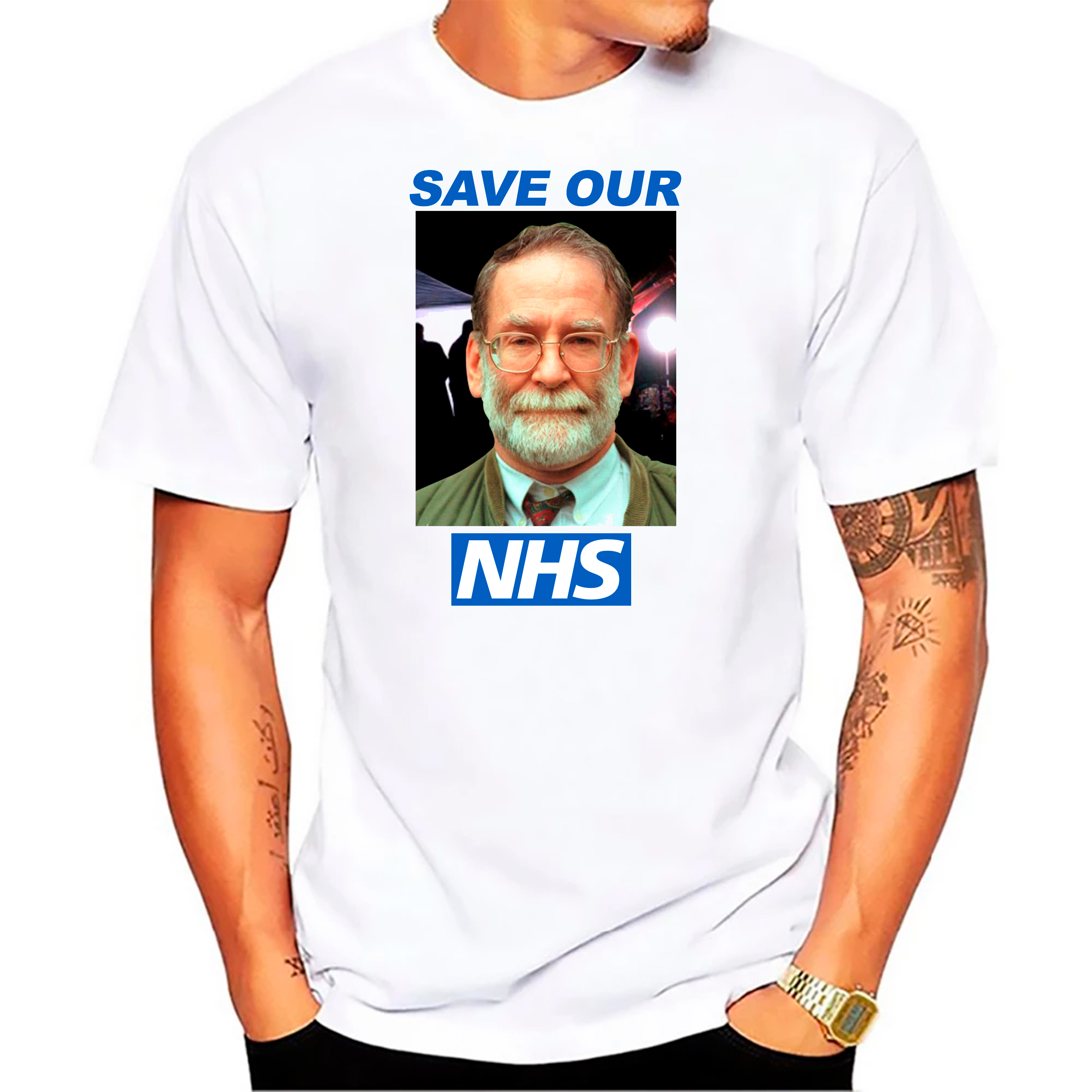 Harold Shipman Save the NHS T-Shirt - Serial Killer Shirts & Punk Rock ...
